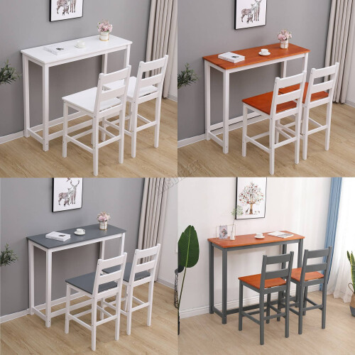 WestWood Breakfast Bar Table 2 X Stools Set Kitchen Dining Chair on OnBuy