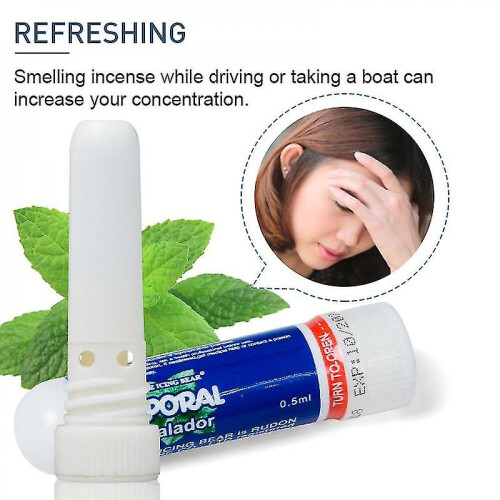 1/5/10pcs 100% Original Thailand Nasal Inhaler Nose Essential Oil Mint ...