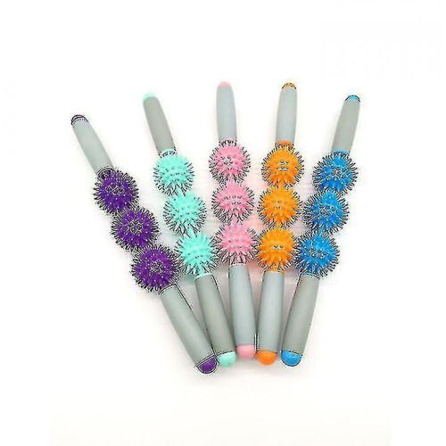3 Balls Blue Back And Neck Massager,massage Stick Hedgehog Ball, Relax ...