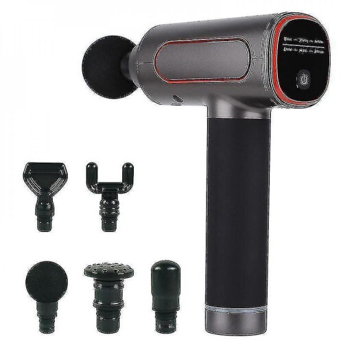 Massage Gun Muscle Black Body Massager Electric 6 Speeds Vibrating Gun ...