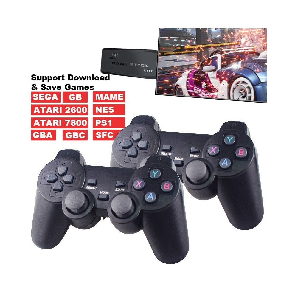 Slim 3550 Games 2P Video Game Console Wireless Controller for PS1 SNES SEGA 9 Emulator Retro Console on OnBuy