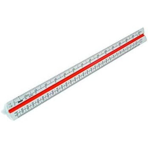 Helix 30cm Tri Scale Aluminium Ruler on OnBuy