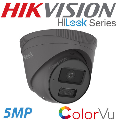 HIKVISION COLORVU 5MP HILOOK IPC-T259H 2.8MM OUTDOOR CCTV CAMERA GREY ...
