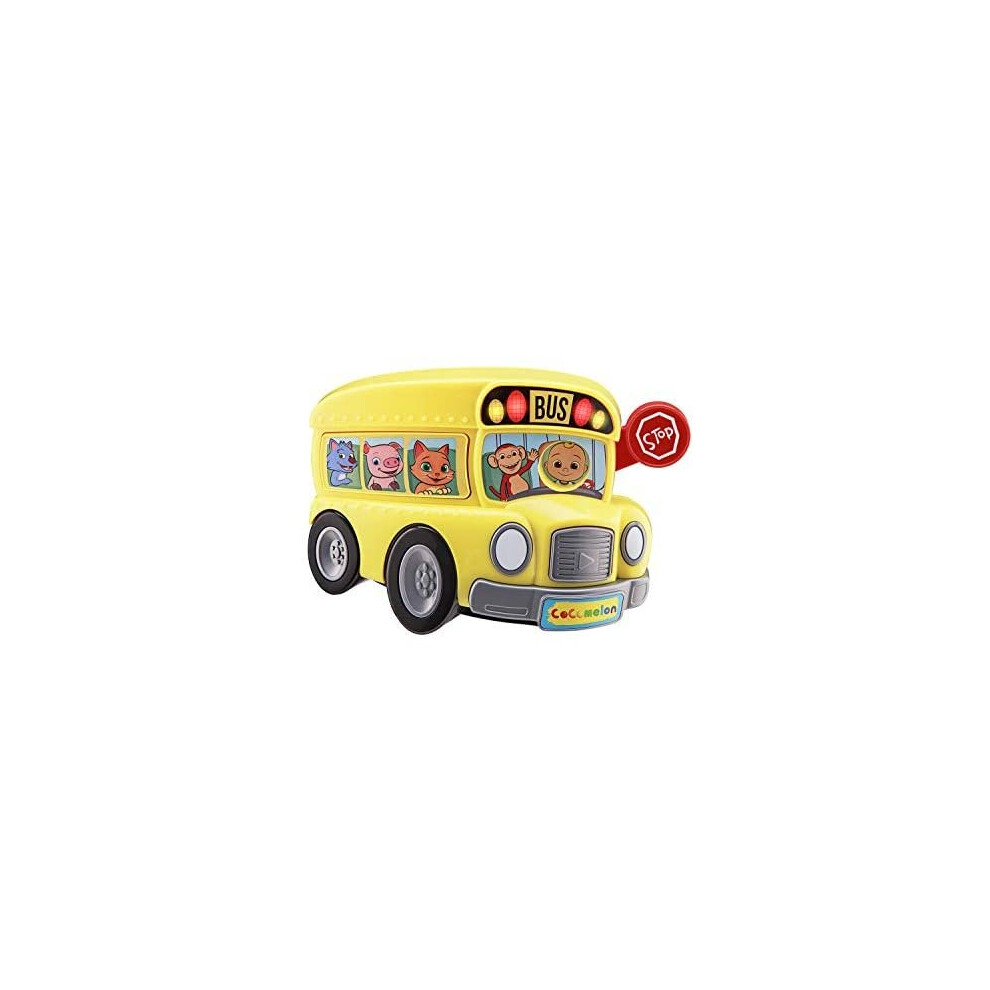 Cocomelon Musical Bus for Kids - Yellow School Bus with Built-in ...