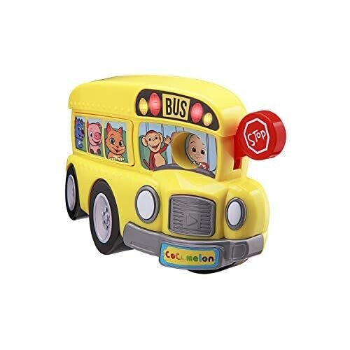 Cocomelon Musical Bus for Kids - Yellow School Bus with Built-in ...