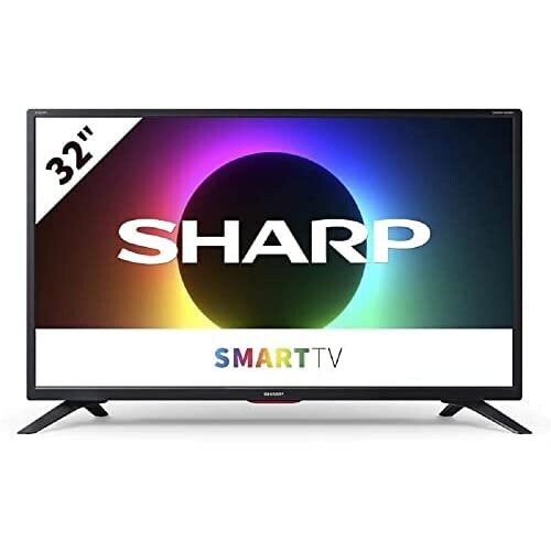 SHARP 32EE6K 32-Inch HD Ready Smart LED TV in Black with Active Motion ...