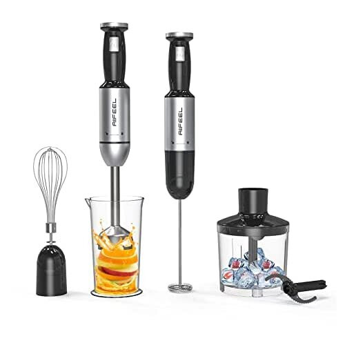 Aifeel Hand Blender Set with 5 Accessories, 800W Electric Immersion ...