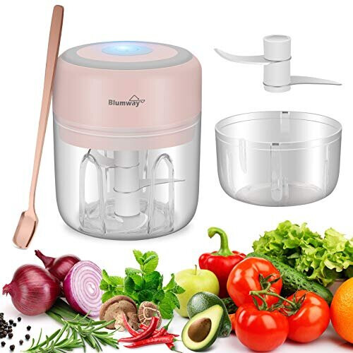 BlumWay 2 Pieces Mini Onion Cutter, Electric Kitchen Chopper Multi ...