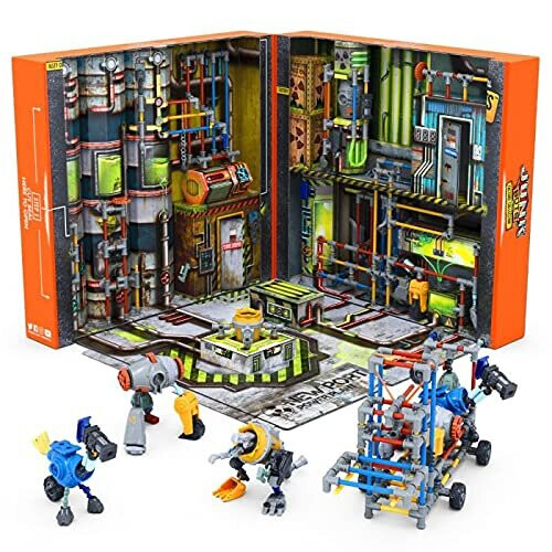 HEXBUG JUNKBOTS Large Factory Habitat New Port Power Plant, Surprise Toy Playset, Build and LOL ...