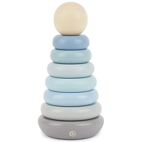 Bieco | baby stacking rings | baby stacking toy | rainbow stacker ...
