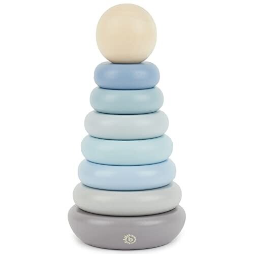 Bieco | baby stacking rings | baby stacking toy | rainbow stacker ...