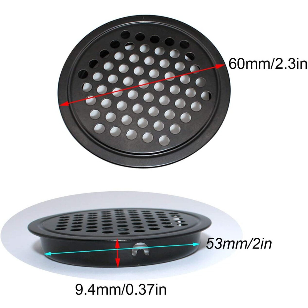Artisan-SH 6 Pcs Round Ventilation Grilles Vent Mesh Wardrobe Vents ...