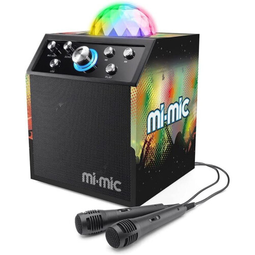 Mi-Mic Speaker With Microphone Karaoke Disco Cube on OnBuy