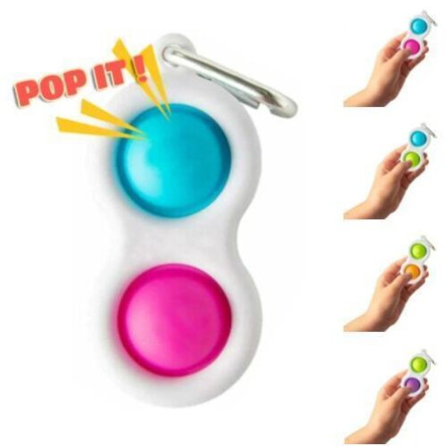 Pop It Finger CE Approved Sensory Simpl Dimpl - Key Ring on OnBuy