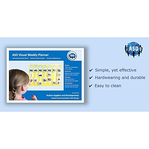 Plastic Visual ASD Weekly Planner (Picture Communication Symbols) on OnBuy