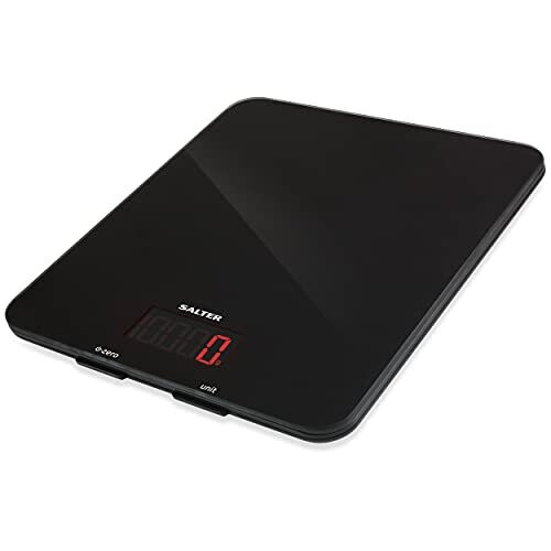 Salter 1160 BKDR High Capacity Kitchen Scale, 10 Kg Max Capacity, Slim ...