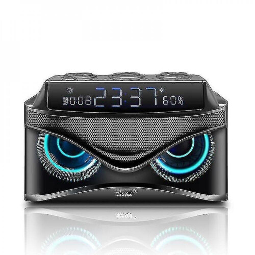 Subwoofer Sound Bluetooth Speaker Led Display Cool Owl Design Column ...