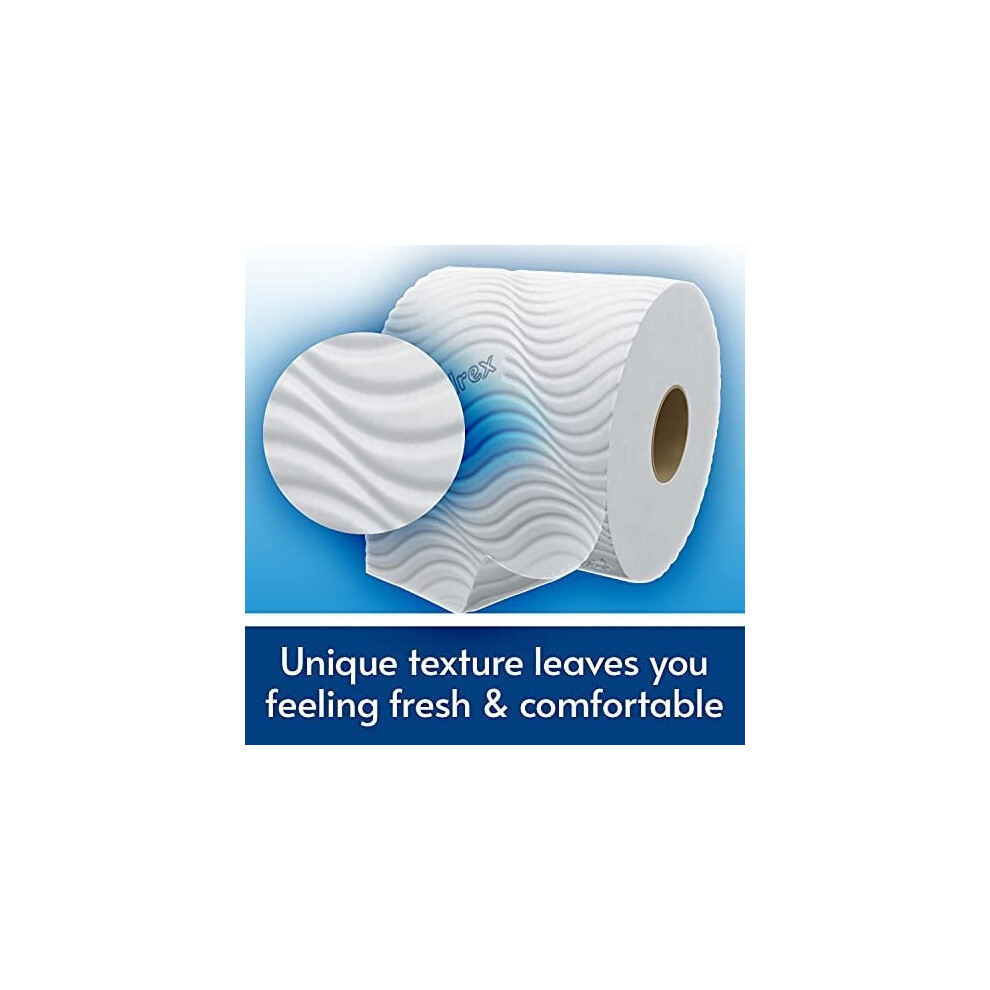 Andrex Classic Clean Toilet Rolls -36 Toilet Paper Pack Unique 3D Wave ...