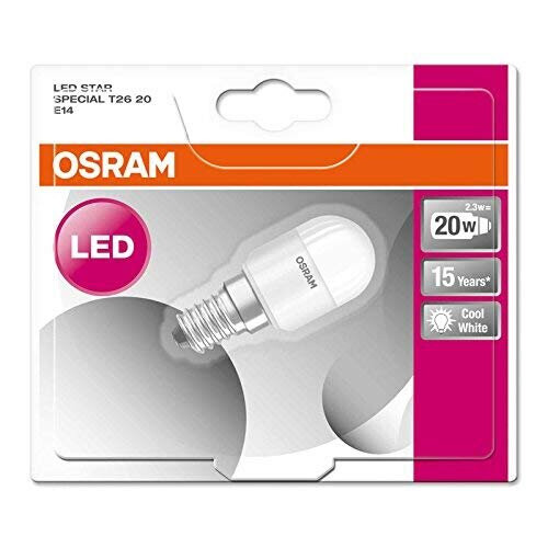 OSRAM LED Star Special T26 / LED lamp: E14, 2.30 W, 20 W Frosted, Beam Angle: 160 °,Cool ...