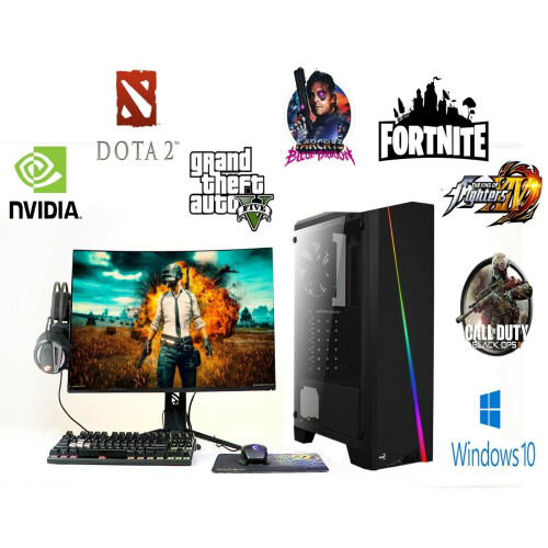 Gaming PC Bundle Nvidia GT1030 16GB Ram 240GB SSD WiFi Windows 10 on OnBuy