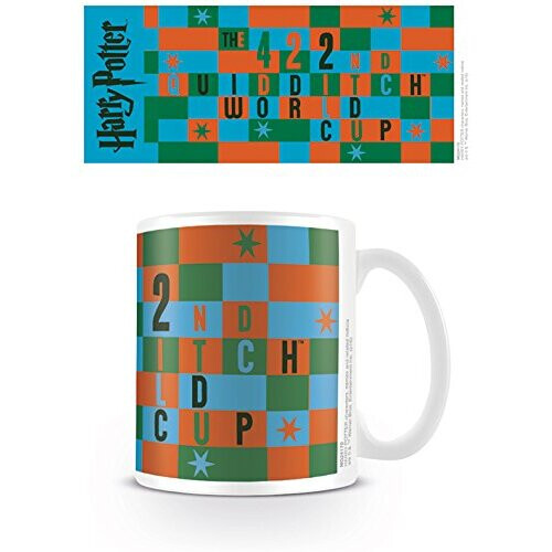 Harry Potter Ceramic Mug with HP Logo and Souvenir Quidditch World Cup ...