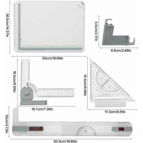 A3 High Quality Drawing Board Desk Board Art Craft Table Adjustable on ...