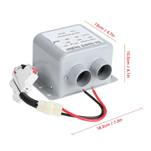 12V 800W Electric Car Heater Heating Defroster Demister Dual Outlets on ...