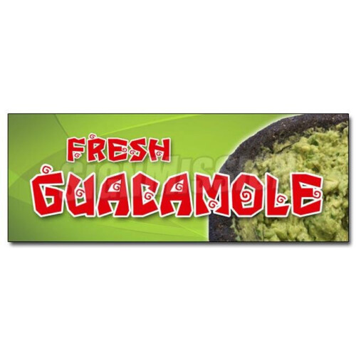 SignMission D-12 Guacamole 12 in. Guacamole Decal Sticker - Fresh ...