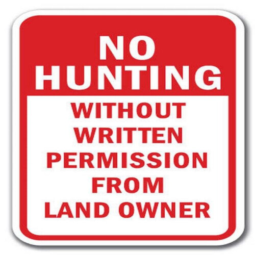 SignMission A-1218 No Hunting - WrittPermi 12 x 18 in. No Hunting ...