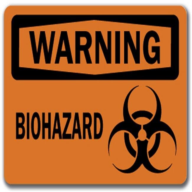 SignMission WS-BioHazard Graphic 10 x 14 in. Warning Sign for Biohazard ...
