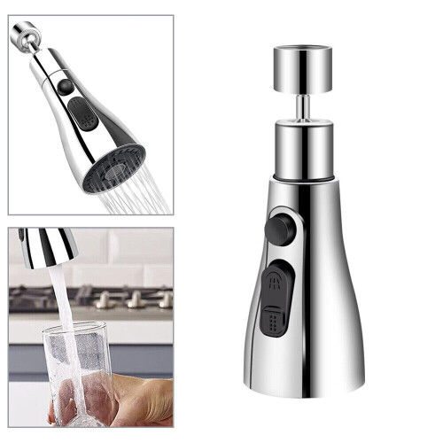 Kitchen Sink Faucet, Water Tap Spray Head 360° Swivel Sprayer Nozzle on ...