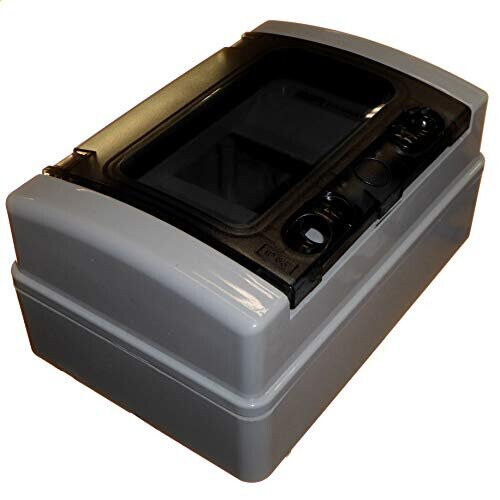 4 Module IP65 DIN Rail Enclosure Box with Door Outdoor Weatherproof ...