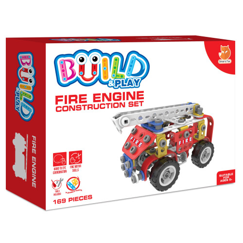 Build and Play Fire Engine Construction Set Kids Toy Age 5+ Child Fun ...