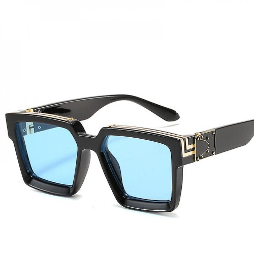 Retro Millionaire Sunglasses Square Metal Punk Rock Hip Hop Glasses Men ...