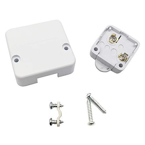FUJIE Cupboard Door Switch White Surface Push to Break Door Light ...