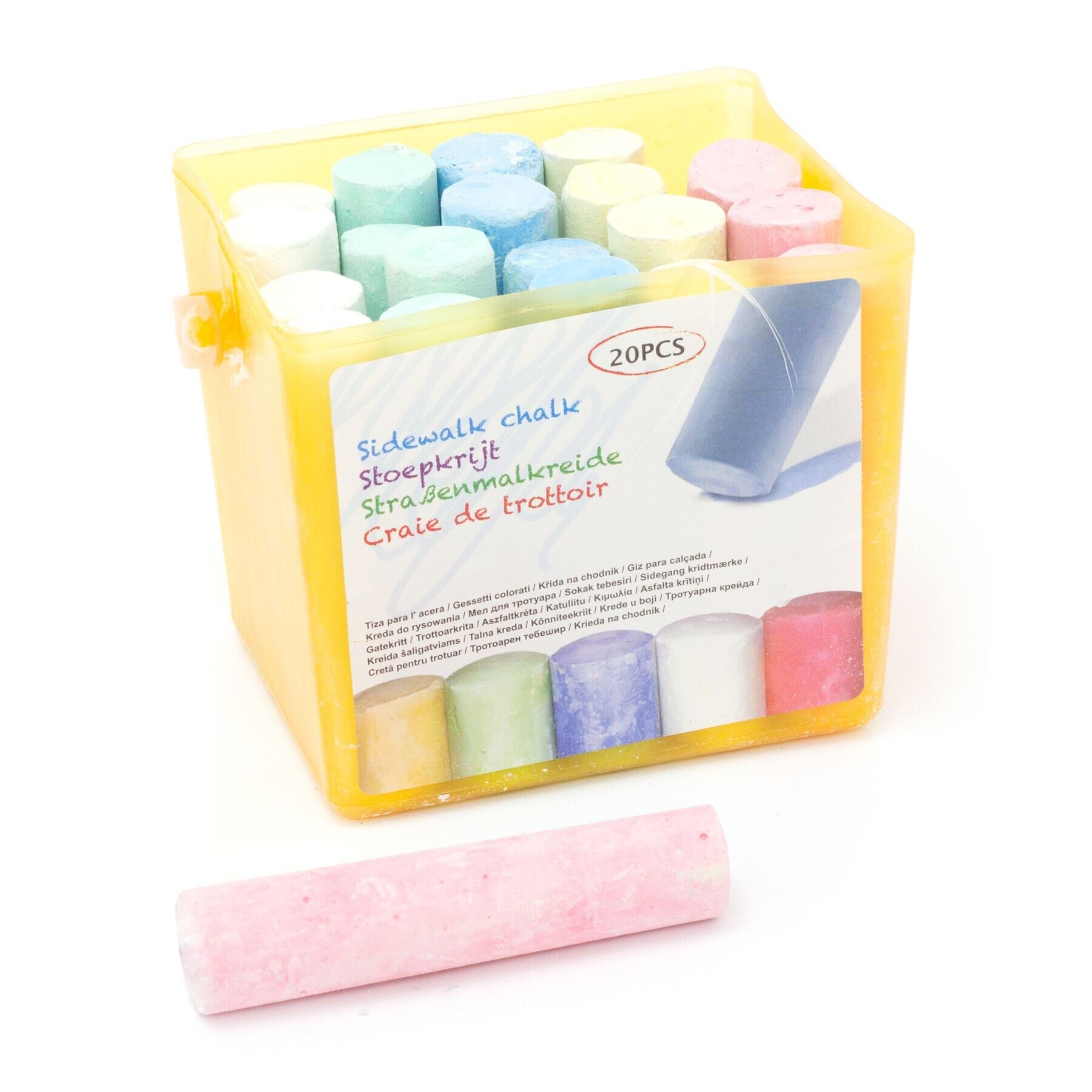 20 Piece Jumbo Chalk Pack Childrens Chalk | Outdoor Chalks For Kids ...
