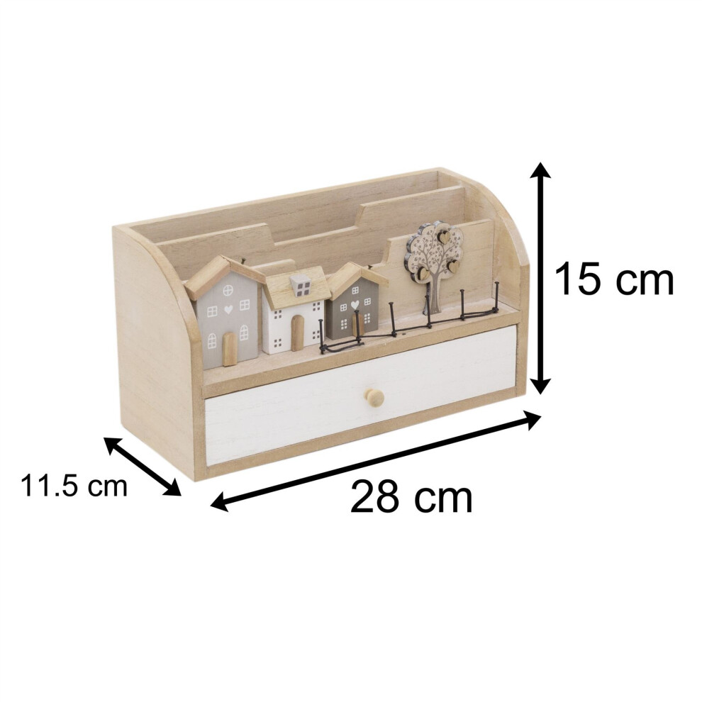 Shabby Chic Wooden House Family Tree Letter Rack | Wooden Letter Rack ...