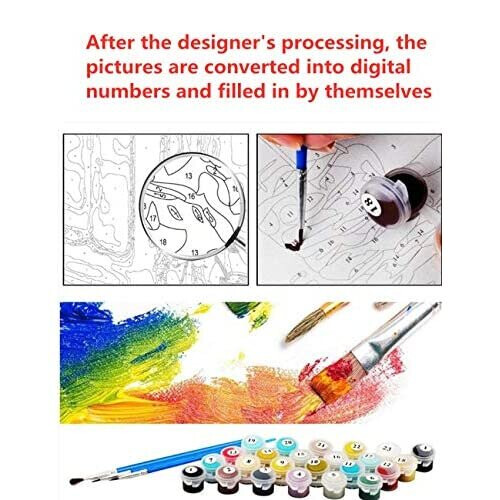 mnbhj Personalized Photo Custom Paint by Number, Personalized Paint ...