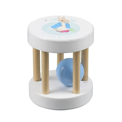 Peter Rabbit Toys-Wooden Roller Rattle, Sensory Toys-Wooden Shaker Toys ...