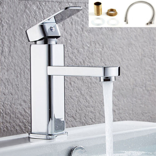 Modern Bathroom Basin Sink Tap Monobloc Mixer Taps Waterfall on OnBuy
