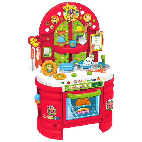 Cocomelon Role Play Toy Kitchen Cooking Set Kids Pretend Oven Fun ...