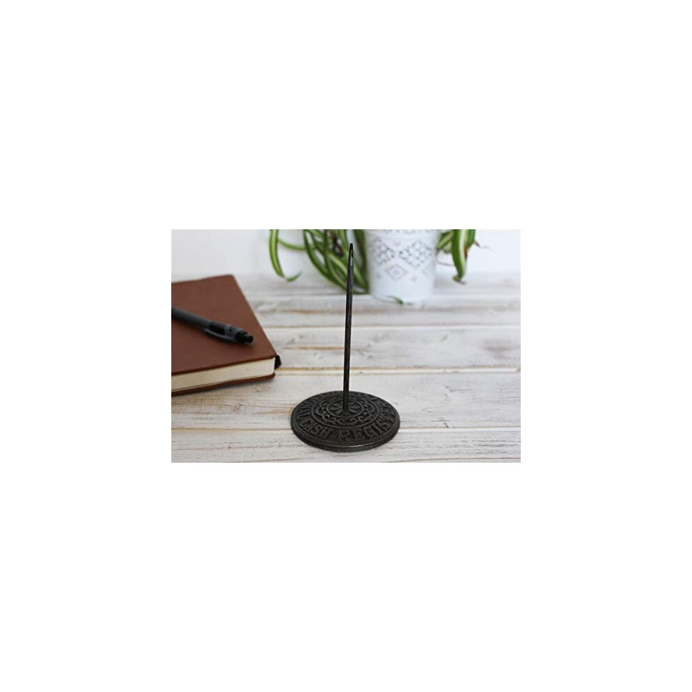 Vintage cast Iron Cash Register Receipt Spike Paperweight | Desk ...