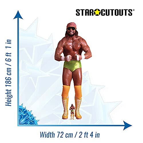 Star Cutouts Ltd SC1669 Macho Man Randy Savage WWE Lifesize Cardboard ...