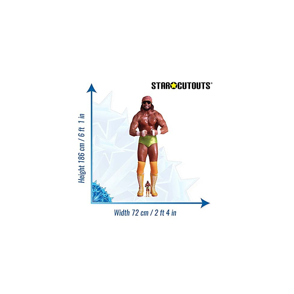 Star Cutouts Ltd SC1669 Macho Man Randy Savage WWE Lifesize Cardboard ...