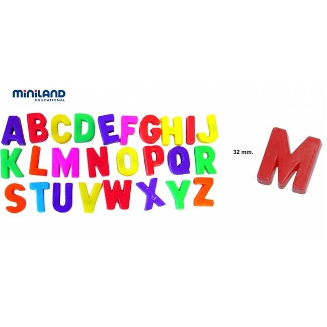 Miniland Educational Magnetic capital letters (155 pieces) / Jar on OnBuy