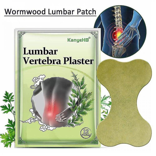 12pcs/bag Lumbar Vertebra Plaster Wormwood Extracts Bone Patch Joint ...