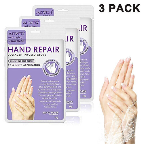 Hand Peel Mask 3 Pack, Moisturizing Gloves, Exfoliating Hand Peeling ...