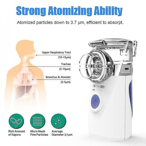 Portable Atomizer Nebuliser Inhalator Nebulizer Machine Medical Adult ...