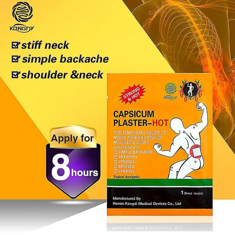 Hot Capsicum Plaster 10pieces/lot Pain Relief Patch Health Care Medical ...