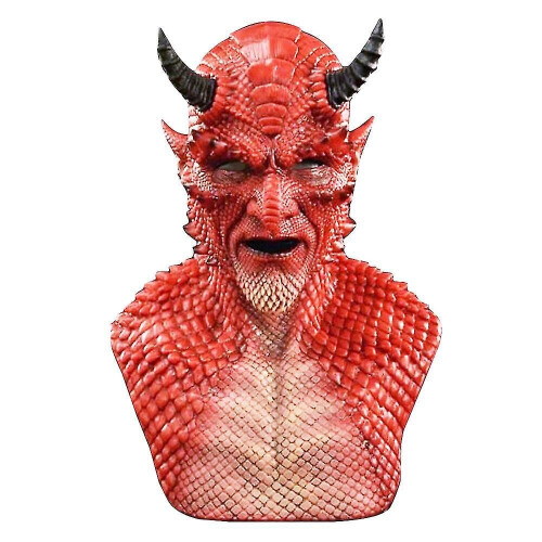 Cosplay Latex Full Mask Diablo Belial Devil Fancy Dress Prop on OnBuy